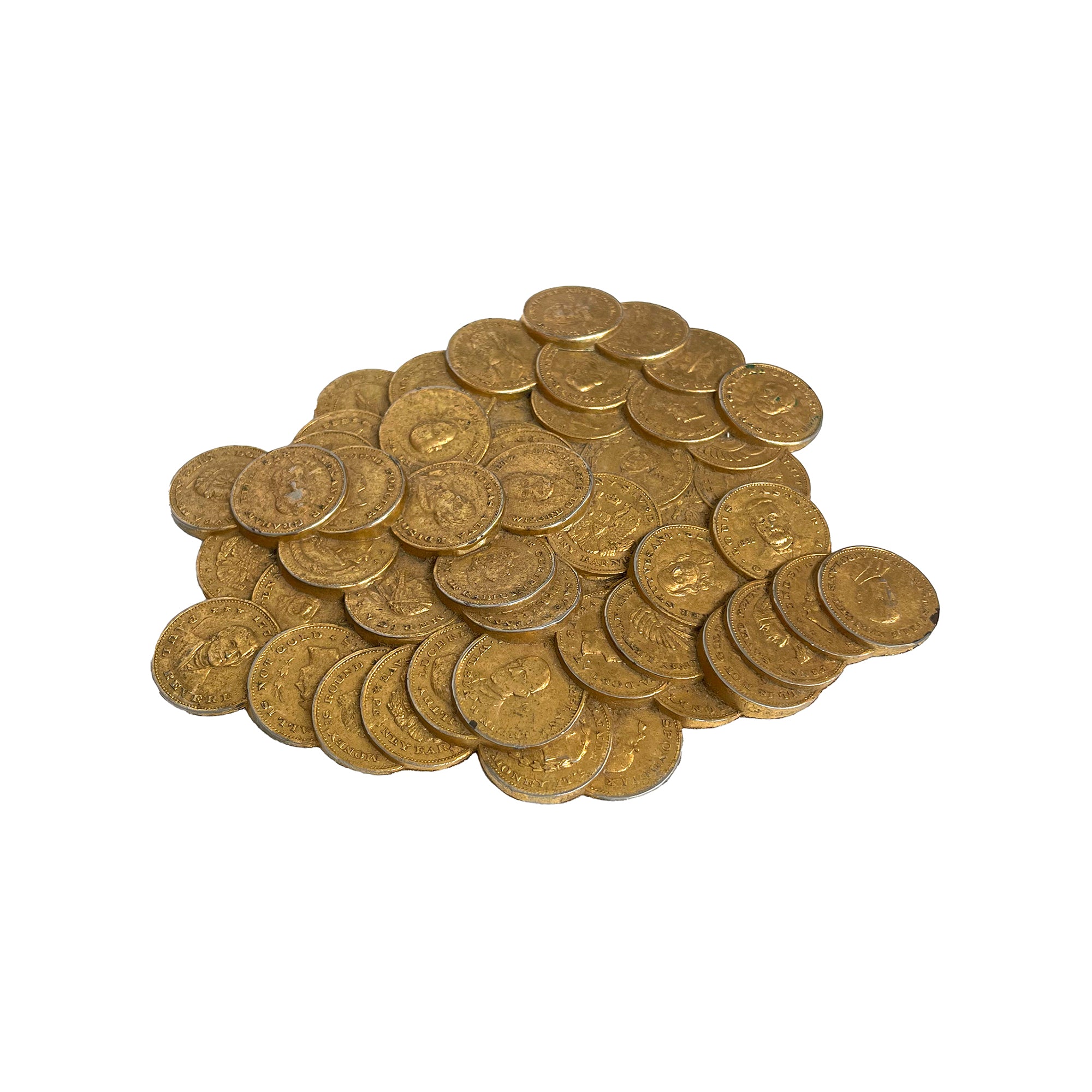 Cast Brass Pile of Coins Paperweight – The Window