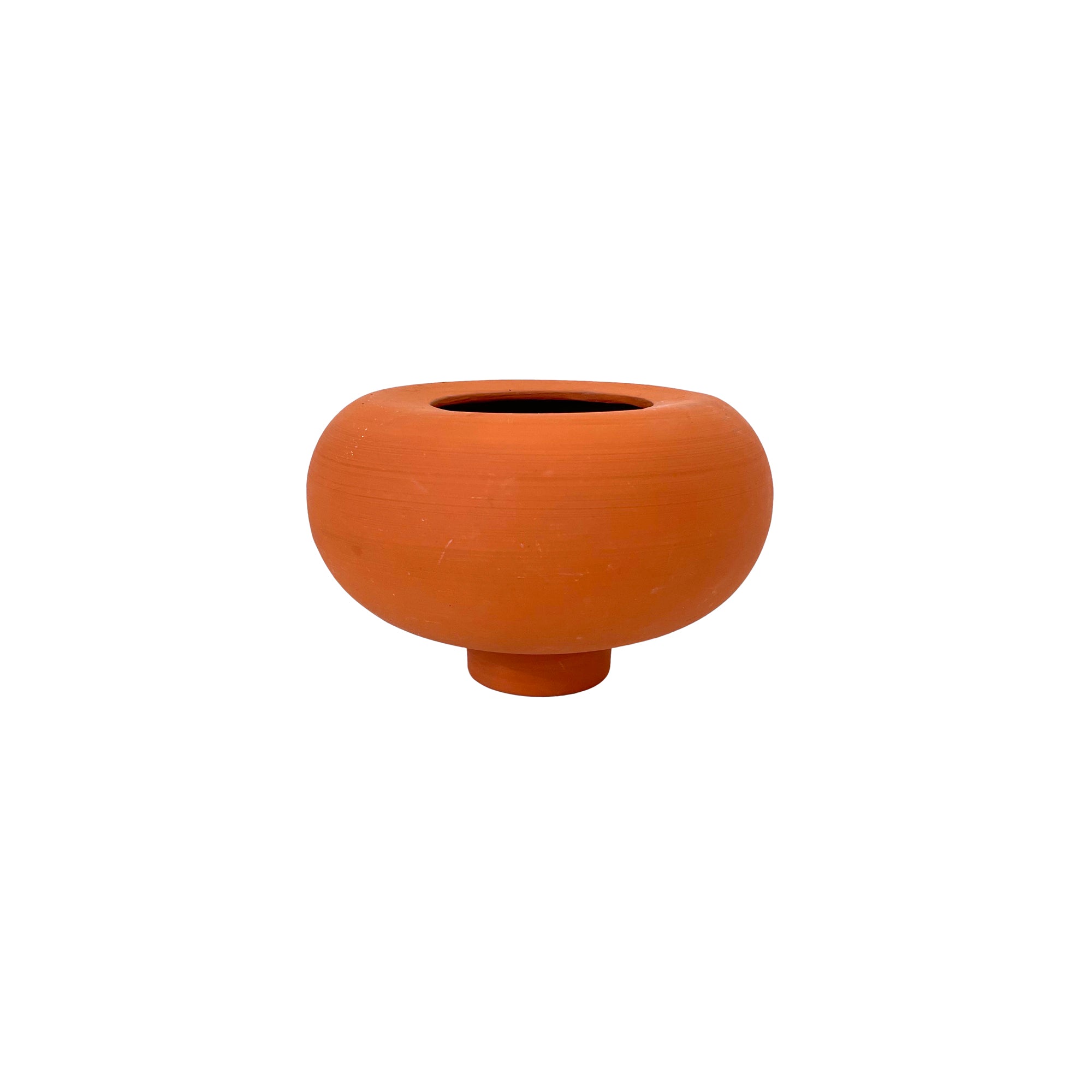Footed Terra Cotta Vase – The Window