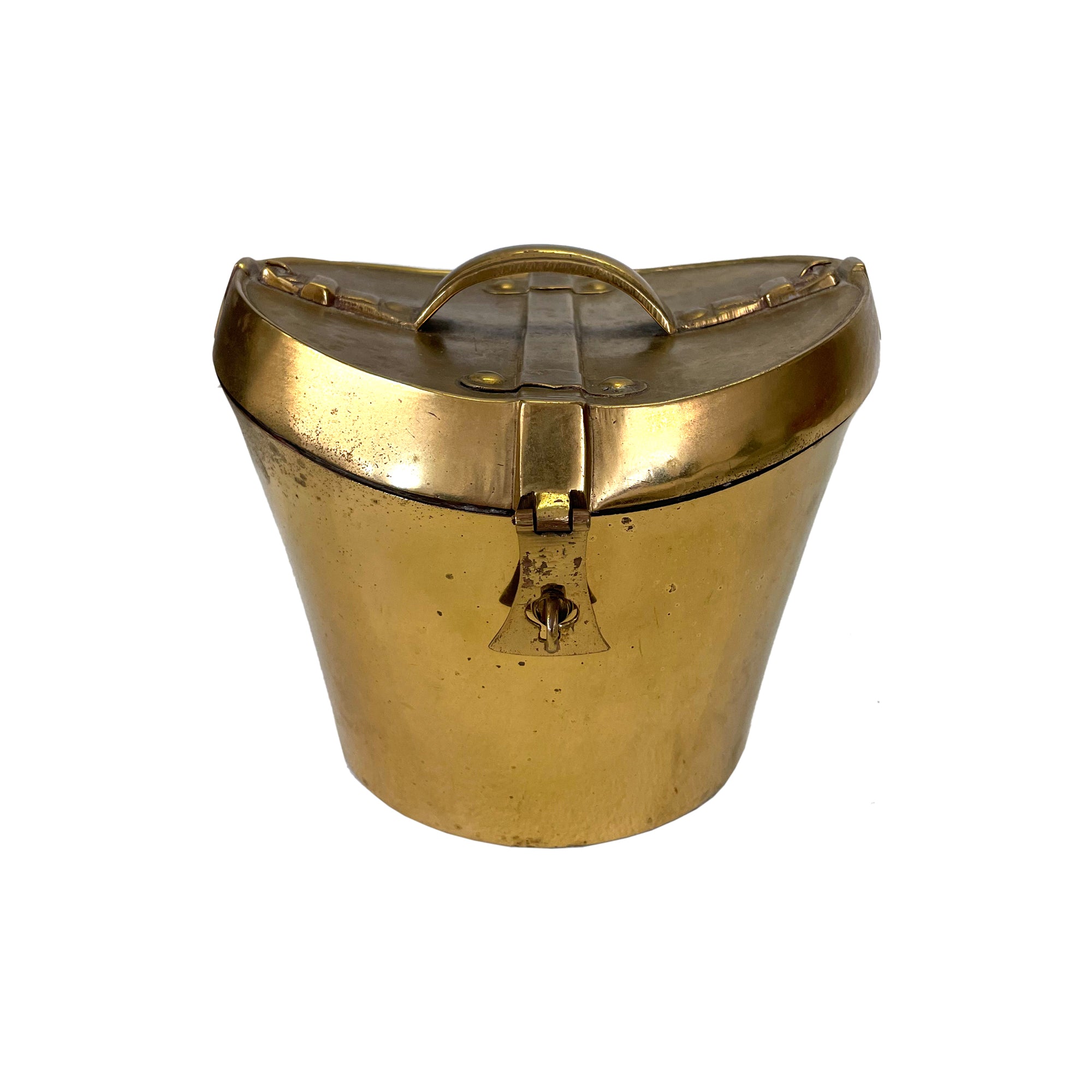Hinge Lidded Brass “Hat Box” – The Window