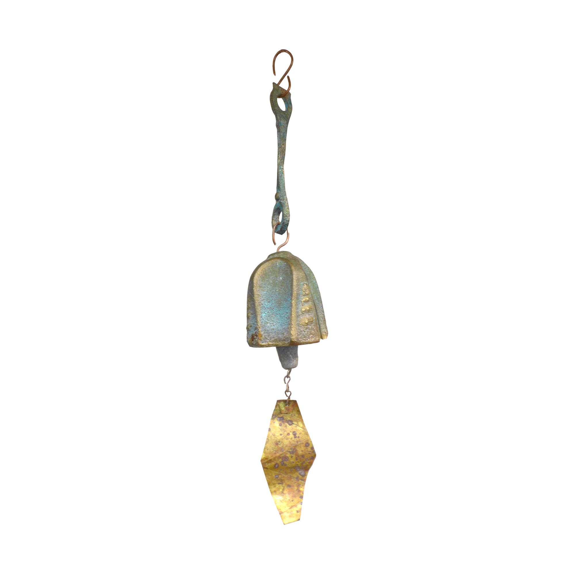 Modernist Cast Bronze Hanging Windbell – The Window
