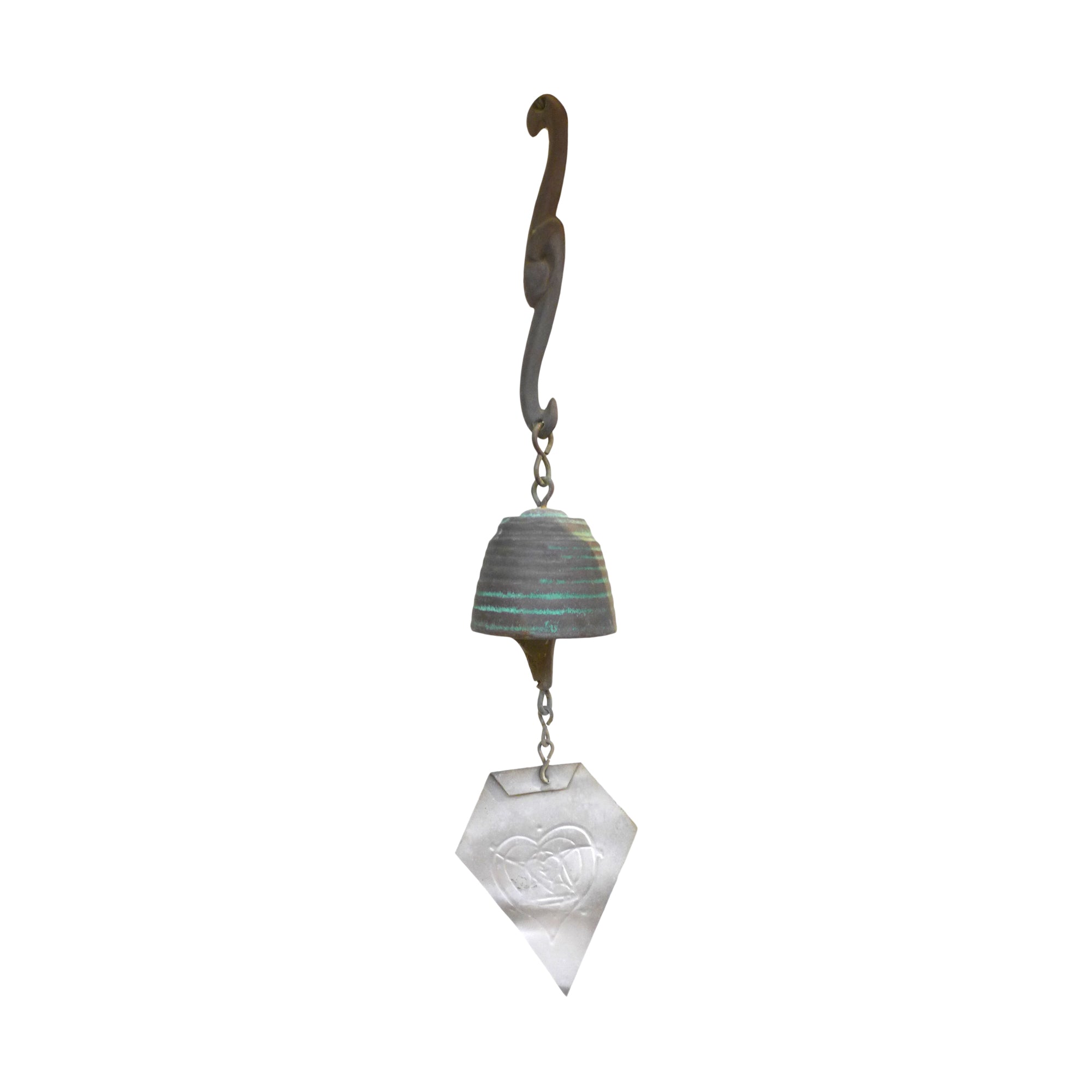 Modernist Cast Bronze Hanging Windbell by Harmony Hollow – The Window