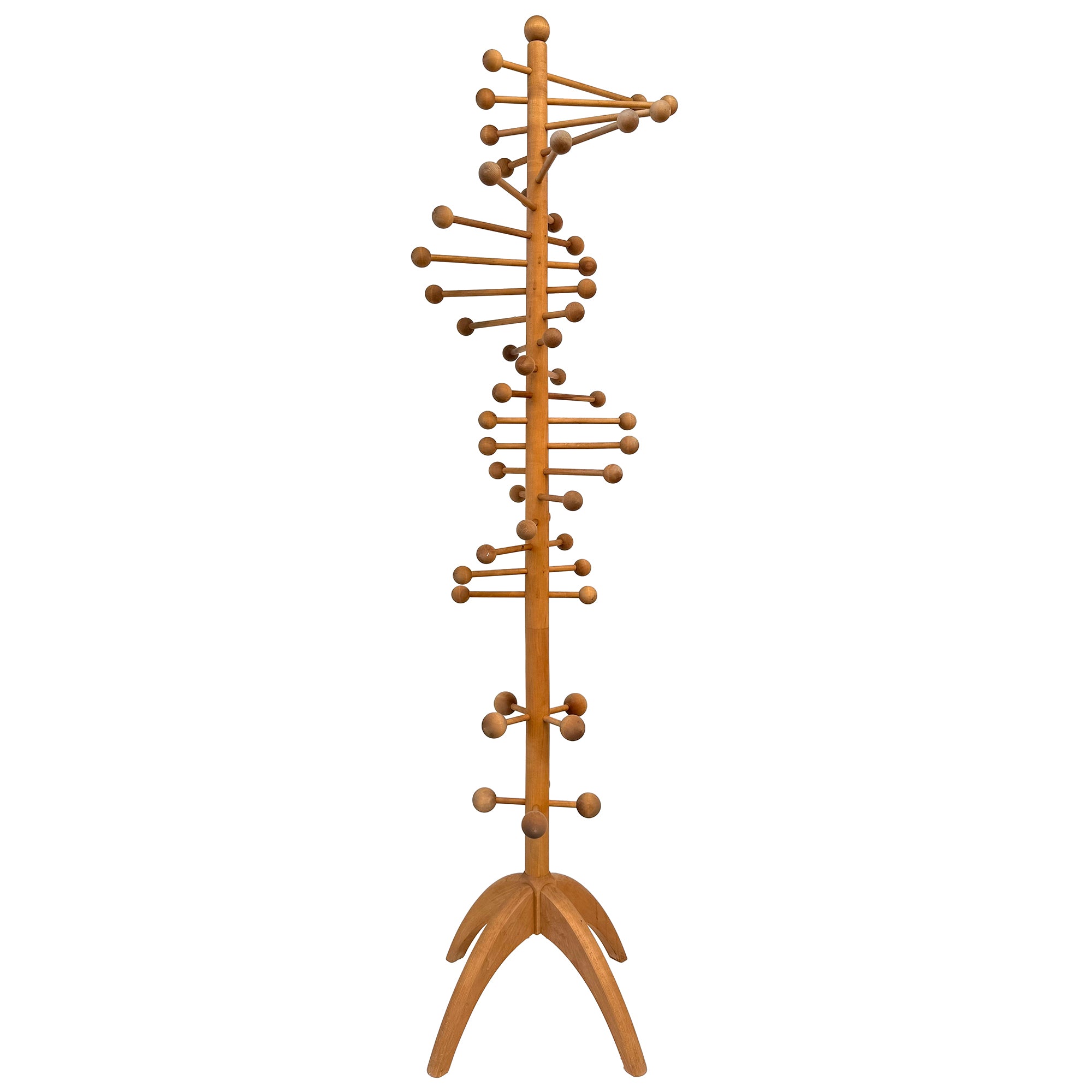 Scandinavian Modernist Wood Coat Rack – The Window