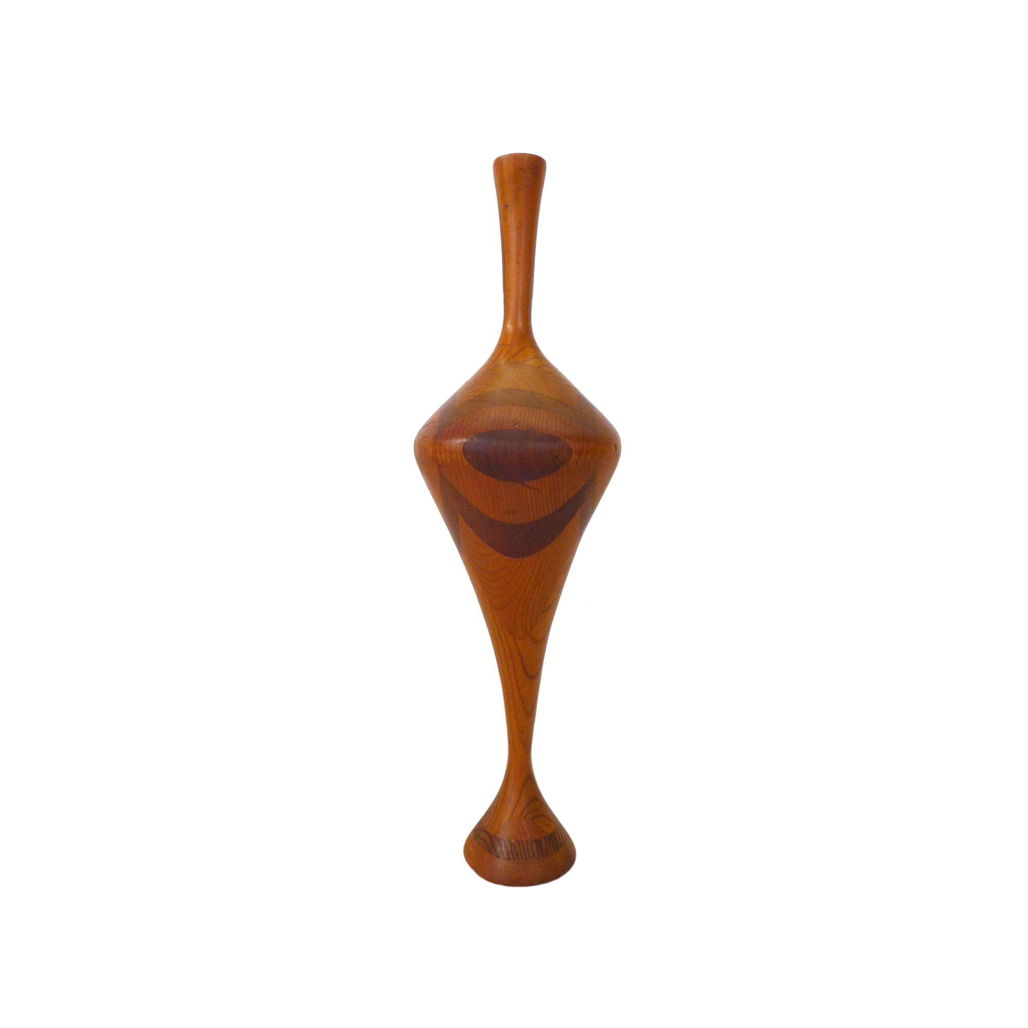 Turned Wood Marquetry Vase – The Window