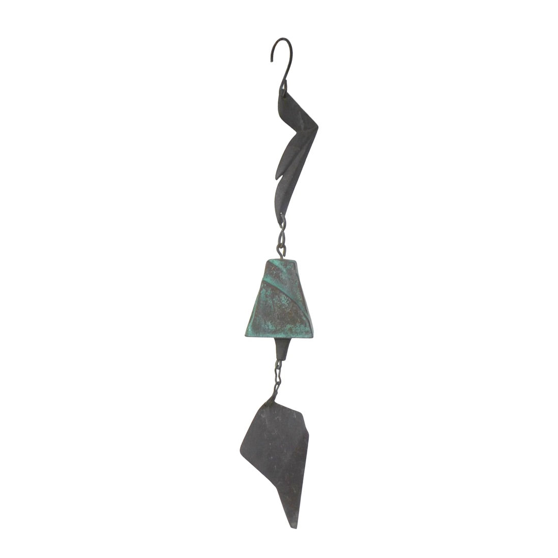 Modernist Cast Bronze Hanging Windbell by Harmony Hollow – The Window